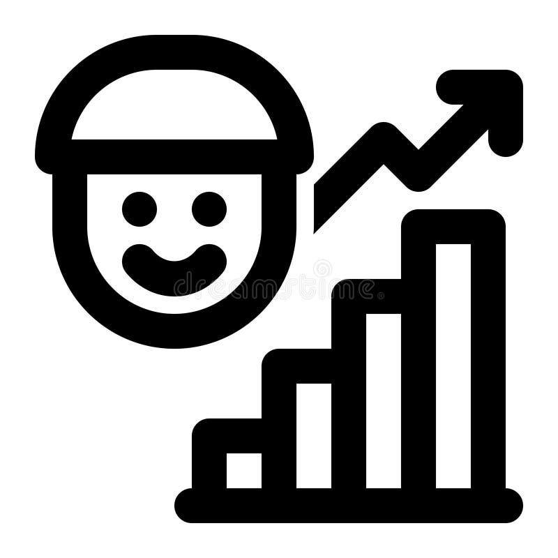 Customer Growth, Customer Insight, Customer Analysis Outline Icon Stock ...