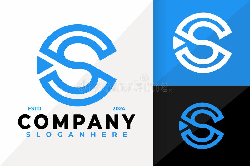 Cs or Sc Letter Company Logo Vector Design. Abstract Emblem Designs ...