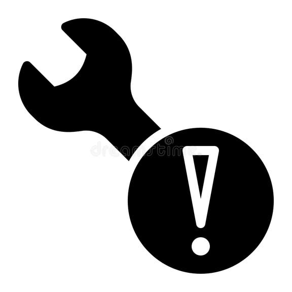 Technical Issue, Technical Problem, Repair Glyph Solid Icon Stock ...