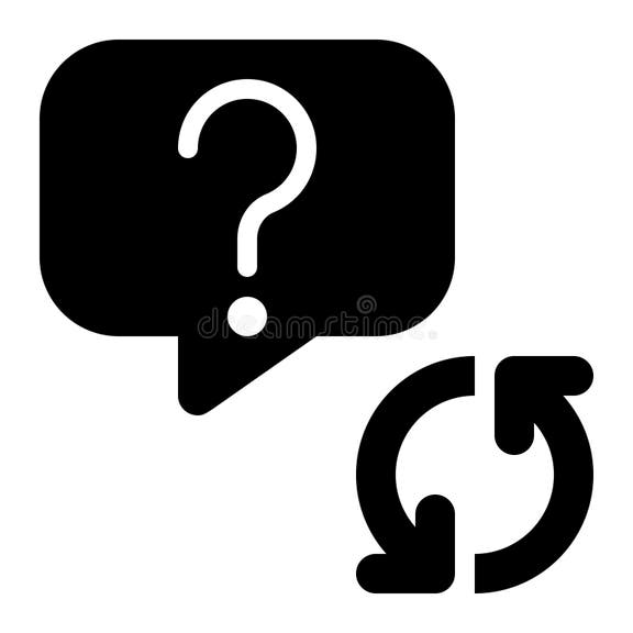 FAQ, Canned Response, Repeated Questions Glyph Solid Icon Stock Vector ...