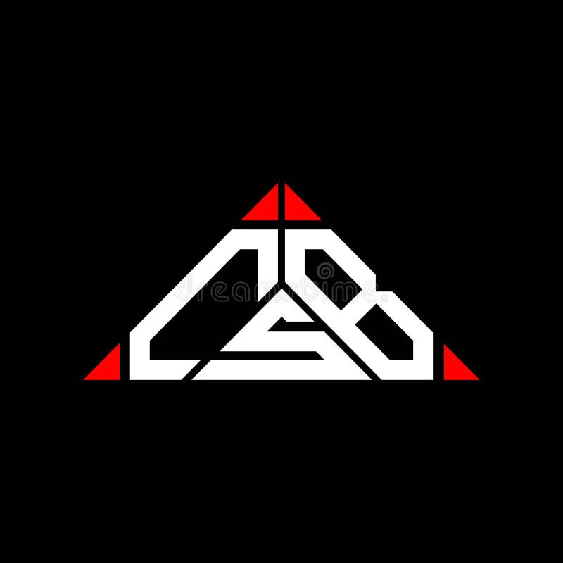 CSB Letter Logo Creative Design with Vector Graphic Stock Vector ...