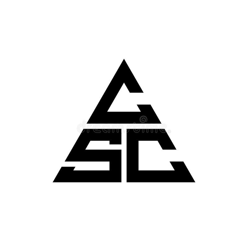 CSC Triangle Letter Logo Design with Triangle Shape. CSC Triangle Logo ...