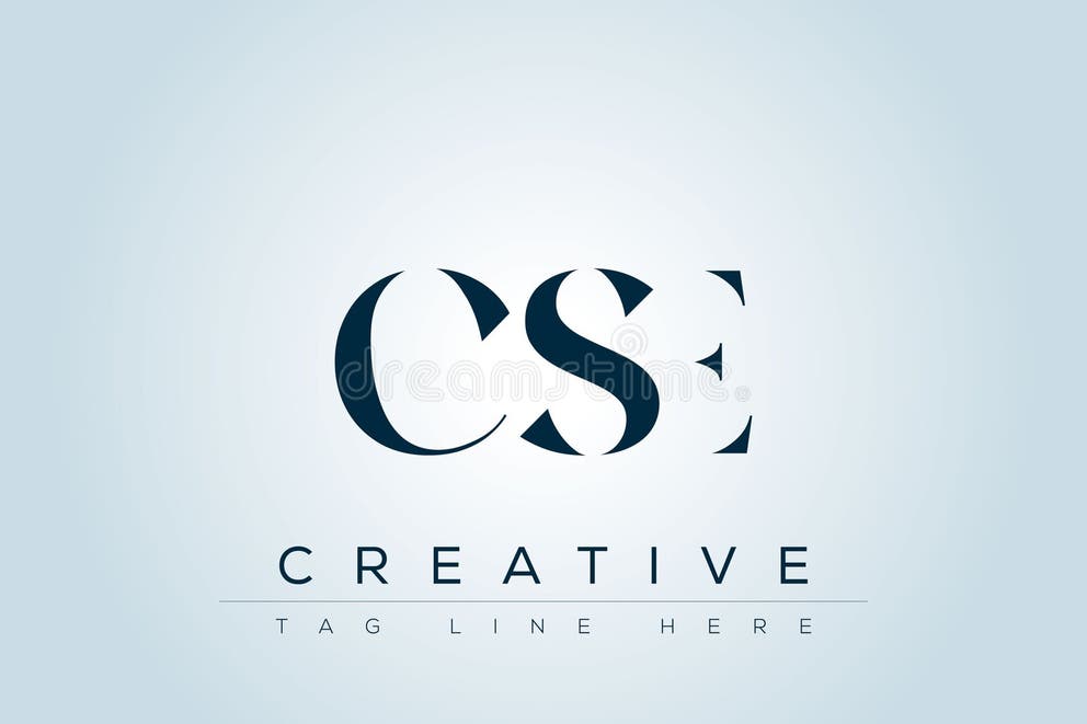 CSE abstract letter logo stock vector. Illustration of minimalist ...