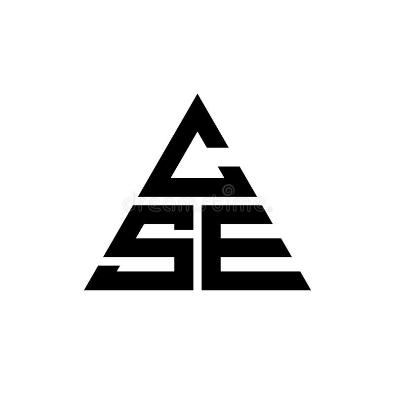 CSE Triangle Letter Logo Design with Triangle Shape. CSE Triangle Logo ...