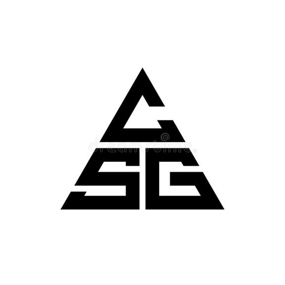 CSG Triangle Letter Logo Design with Triangle Shape. CSG Triangle Logo ...