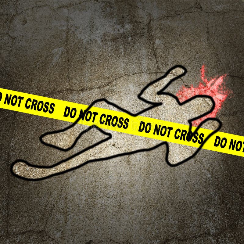 CSI stock illustration. Illustration of death, dark, chalk - 3342985