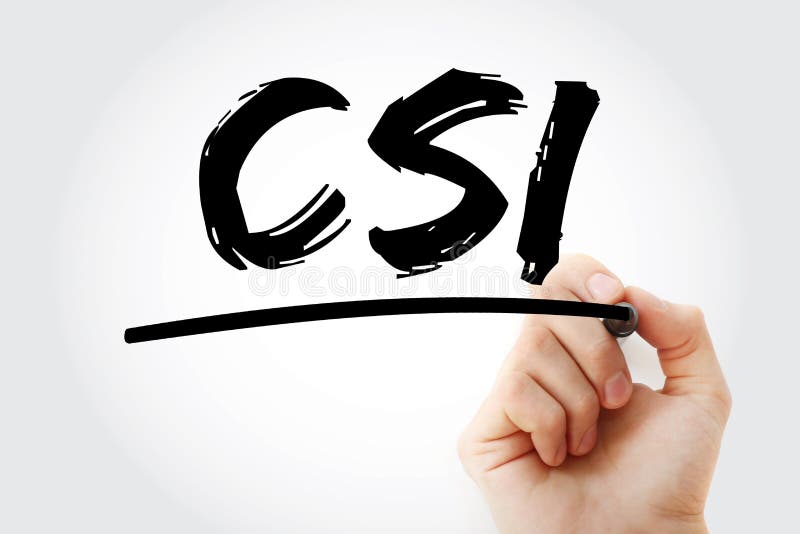 CSI - Continual Service Improvement Acronym with Marker, Business ...