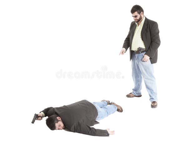 CSI points to dead body stock photo. Image of body, criminal - 13900780