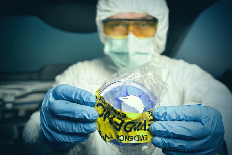 CSI - Technician Sealing Evidence of Special Micro Particles Vacuum ...