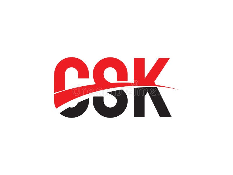 CSK Letter Initial Logo Design Vector Illustration Stock Vector ...