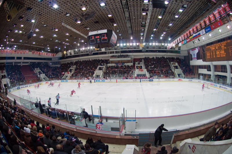 CSKA Ice Palace Arena editorial photography. Image of goalkeeper - 23136577