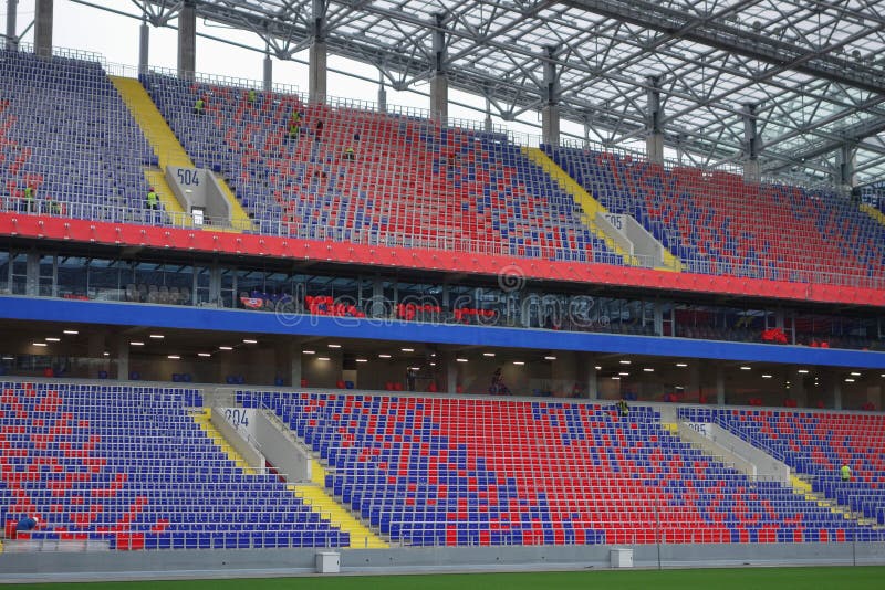 CSKA Stadium in Moscow editorial image. Image of european - 76358865