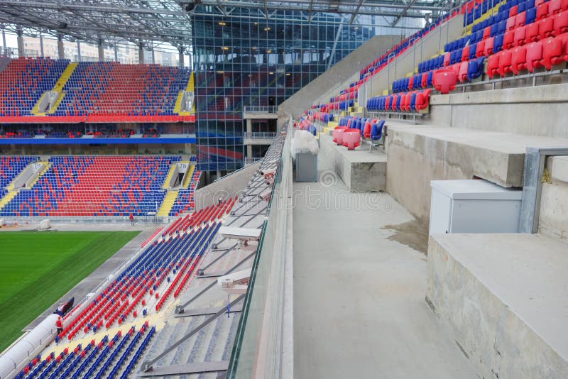 CSKA Stadium in Moscow editorial stock image. Image of architecture ...