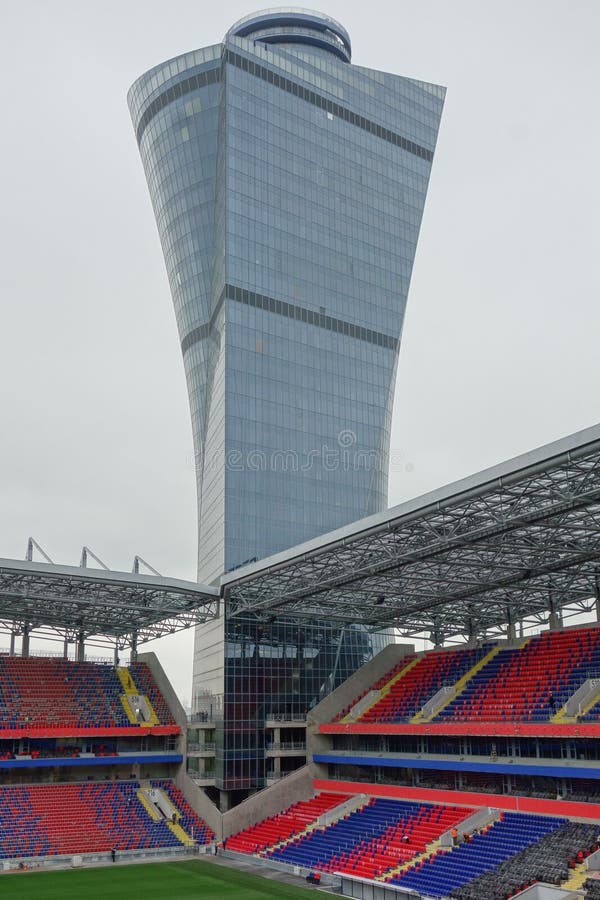 CSKA Stadium in Moscow editorial photography. Image of europe - 76358802