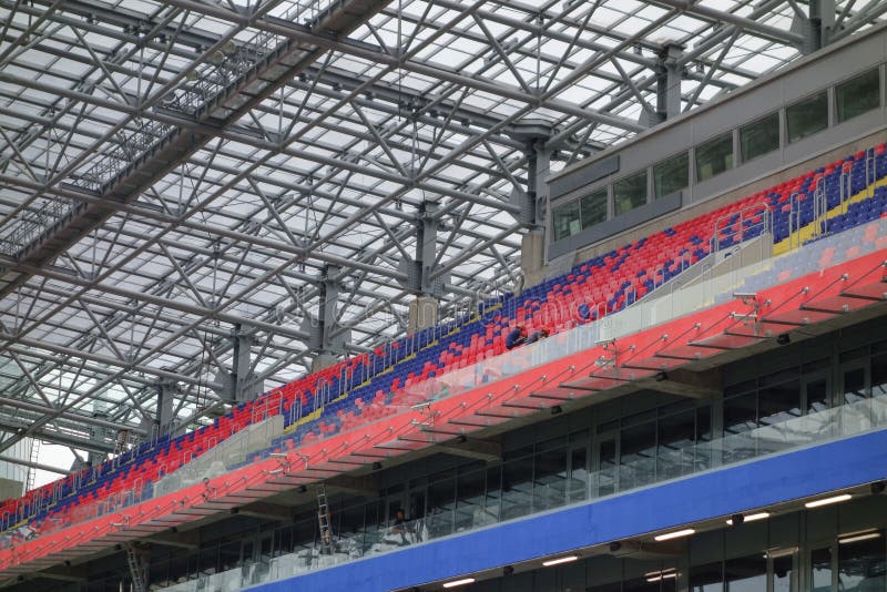 CSKA Stadium in Moscow editorial image. Image of european - 76358865