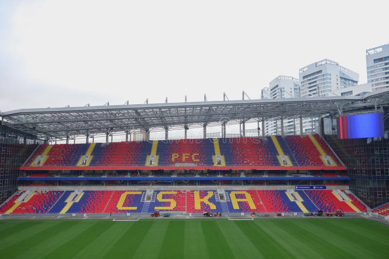 CSKA Stadium in Moscow editorial photography. Image of soviet - 76385042