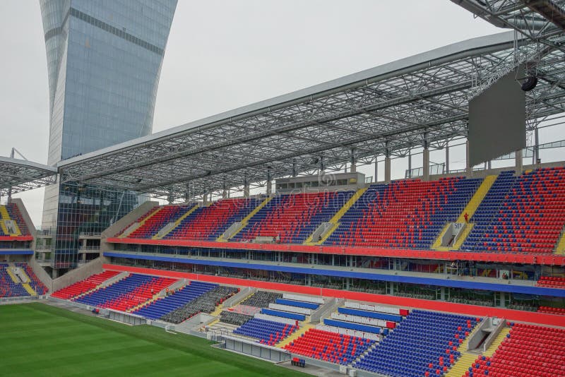 CSKA Stadium in Moscow editorial image. Image of city - 76476400