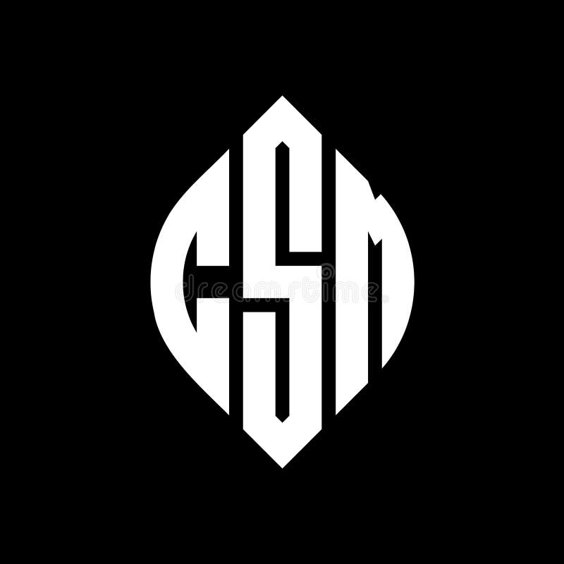 CSM Circle Letter Logo Design with Circle and Ellipse Shape. CSM ...