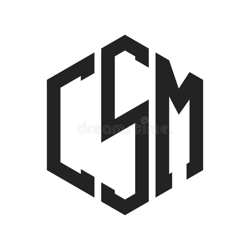 CSM Logo Design. Initial Letter CSM Monogram Logo Using Hexagon Shape ...