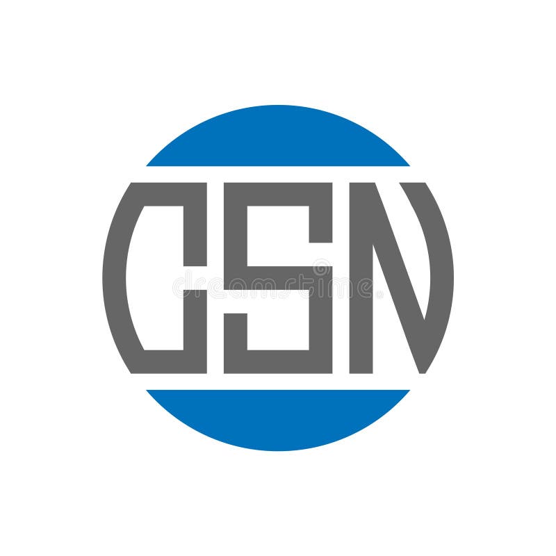 CSN Letter Logo Design on White Background. CSN Creative Initials ...