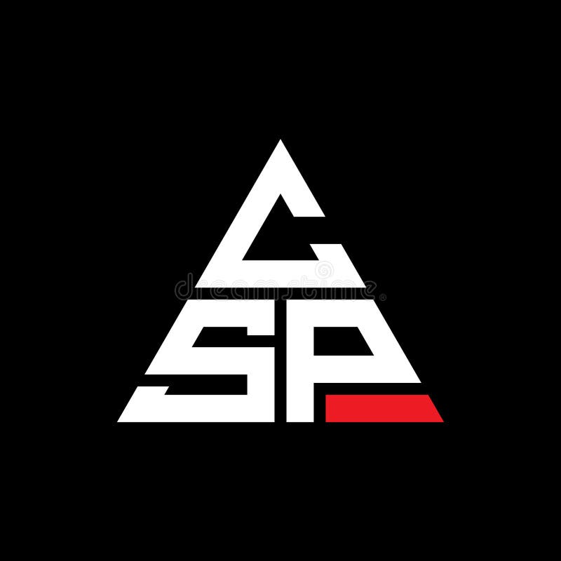 CSP Triangle Letter Logo Design with Triangle Shape. CSP Triangle Logo ...