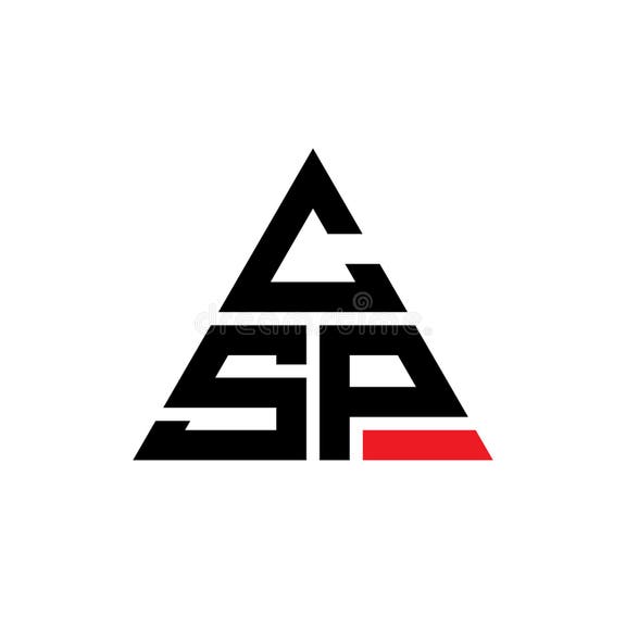 CSP Triangle Letter Logo Design with Triangle Shape. CSP Triangle Logo ...