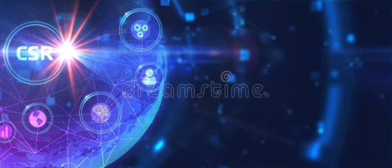 CSR Abbreviation, Modern Technology Concept. Business, Technology ...