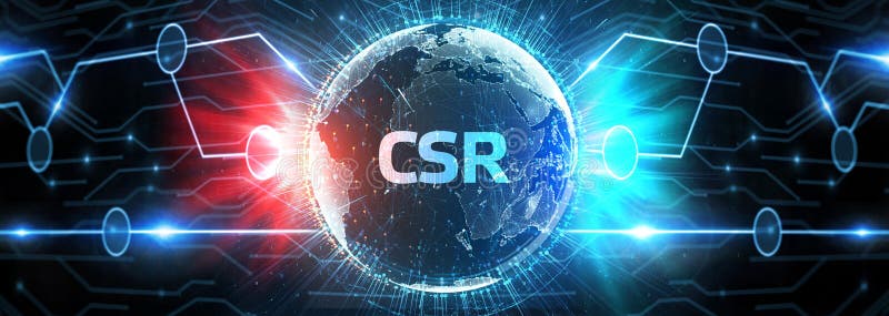 CSR Abbreviation, Modern Technology Concept. Business, Technology ...