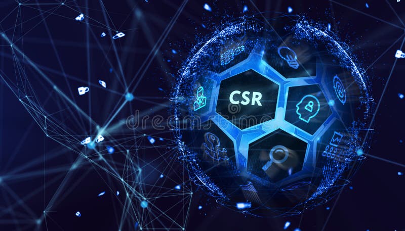 CSR Abbreviation, Modern Technology Concept. Business, Technology ...