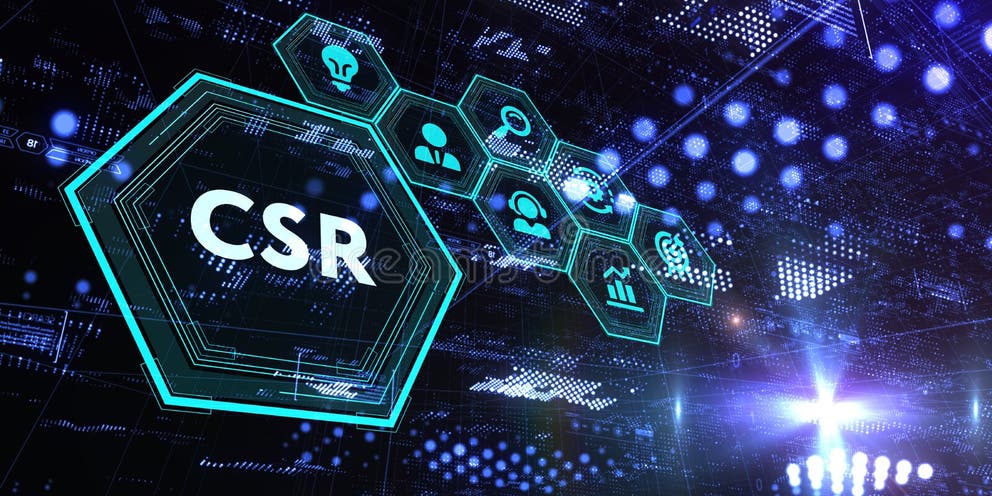 CSR Abbreviation, Modern Technology Concept. Business, Technology ...