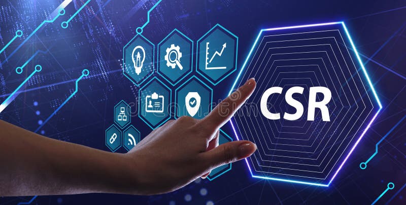 CSR Abbreviation, Modern Technology Concept. Business, Technology ...