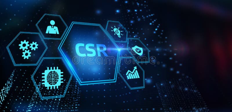 CSR Abbreviation, Modern Technology Concept. Business, Technology ...