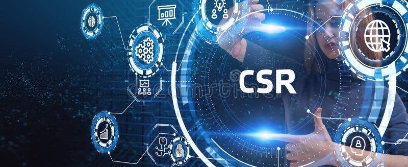 CSR Abbreviation, Modern Technology Concept. Business, Technology ...