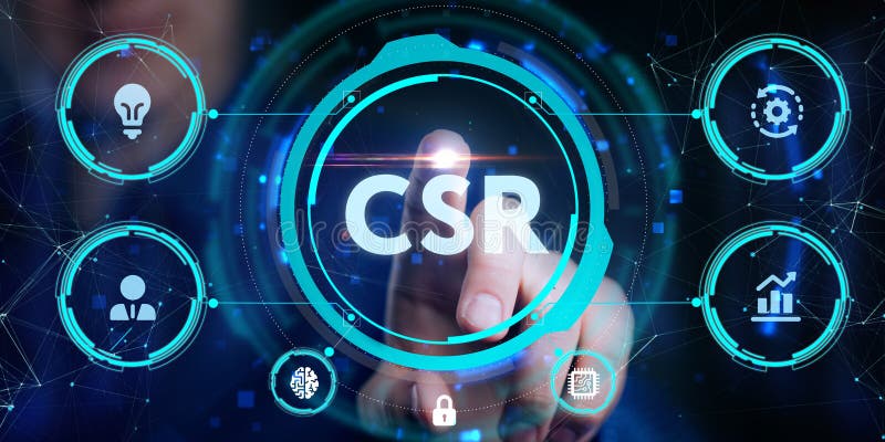 CSR Abbreviation, Modern Technology Concept. Business, Technology ...