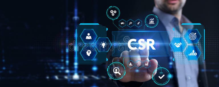 CSR Abbreviation, Modern Technology Concept. Business, Technology ...