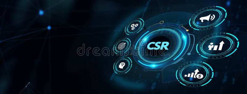 CSR Abbreviation, Modern Technology Concept. Business, Technology ...