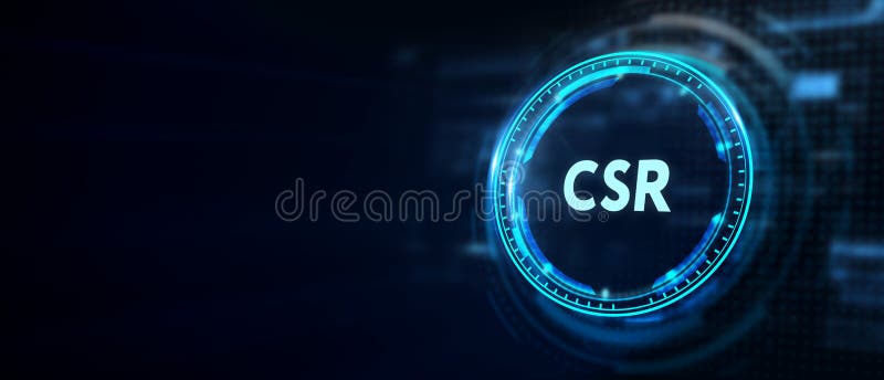 CSR Abbreviation, Modern Technology Concept. Business, Technology ...