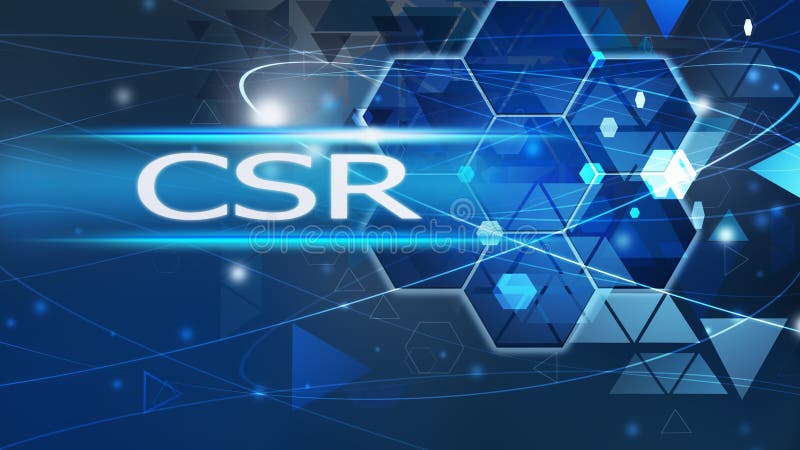 Csr Background Abstract Blue Concept Solution Stock Illustration ...
