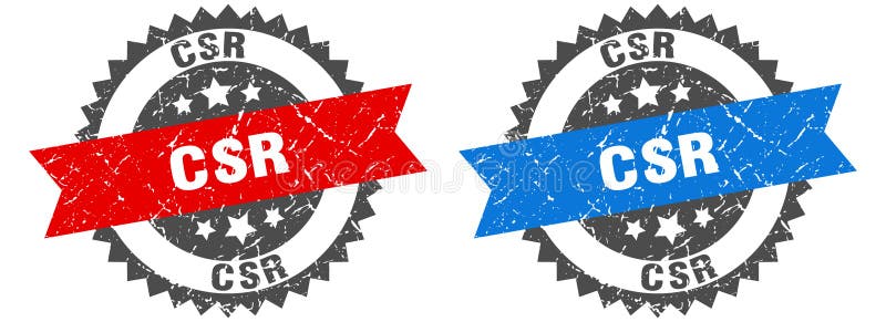 Csr Band Sign. Csr Grunge Stamp Set Stock Vector - Illustration of seal ...