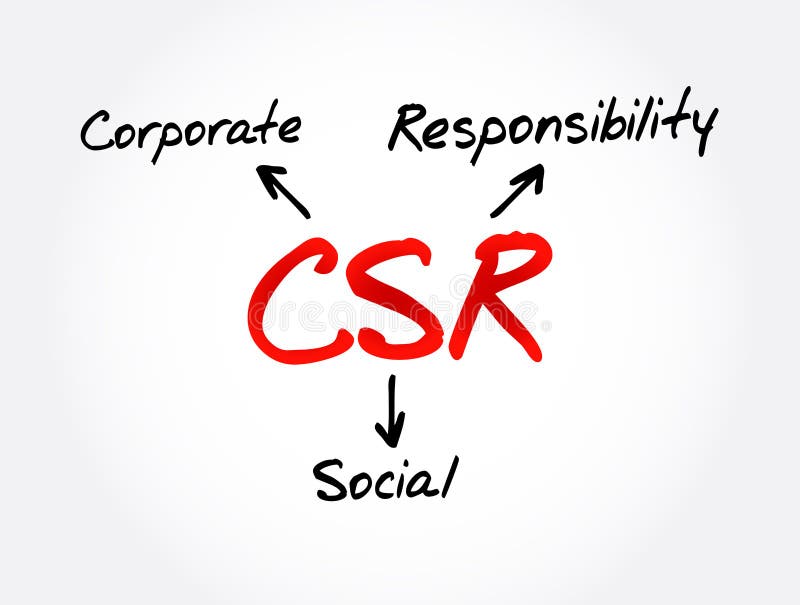 Acronym CSR - Corporate Social Responsibility Stock Photo - Image of ...