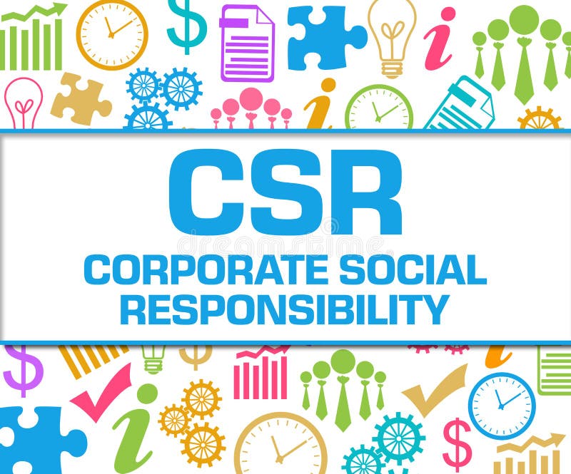 CSR - Corporate Social Responsibility Green Blue Three Symbols Stock ... CSR - Corporate Social Responsibility Green Blue Three Symbols Stock ...