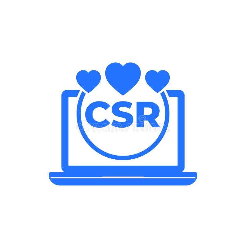 CSR, Corporate Social Responsibility Vector Icon Stock Vector ...