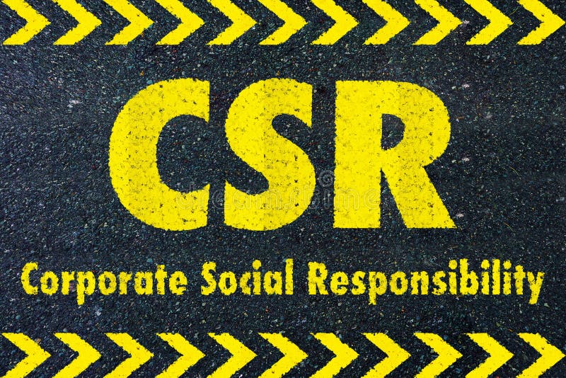 CSR - Corporate Social Responsibility Word Stock Image - Image of ...
