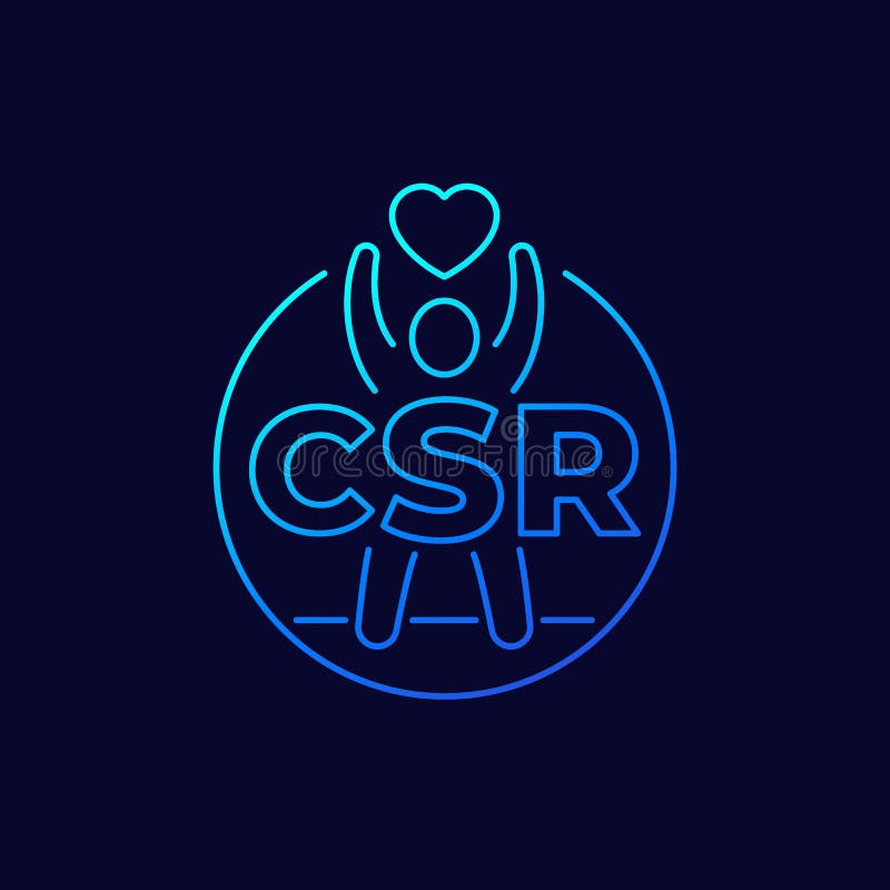 CSR Icon, Corporate Social Responsibility Stock Illustration ...