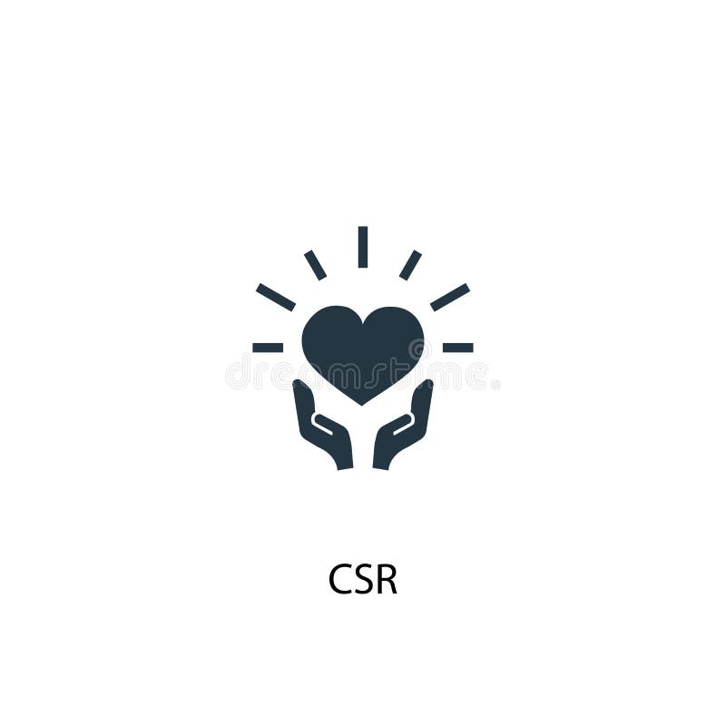 CSR Icon. Simple Element Illustration Stock Vector - Illustration of ...