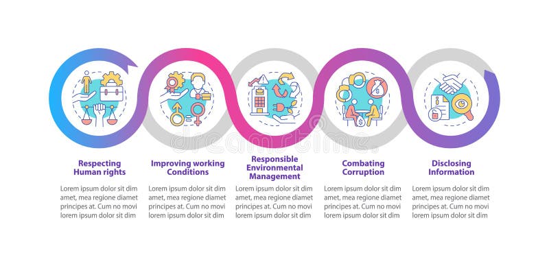 CSR Issues Vector Infographic Template Stock Illustration ...