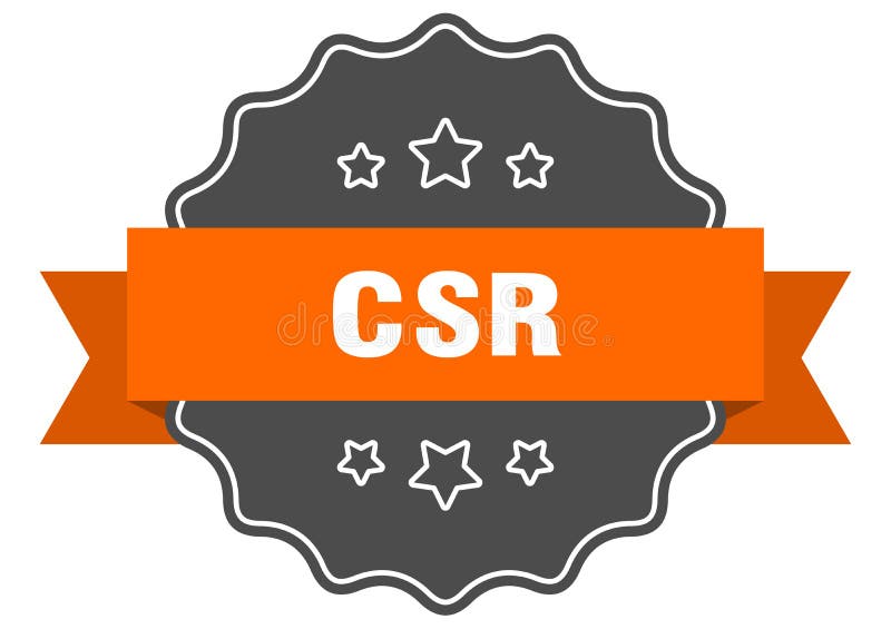 Csr Label. Csr Isolated Seal. Sticker. Sign Stock Vector - Illustration ...