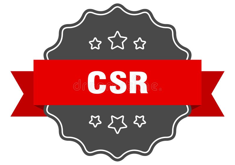 Csr Label. Csr Isolated Seal. Sticker. Sign Stock Vector - Illustration ...
