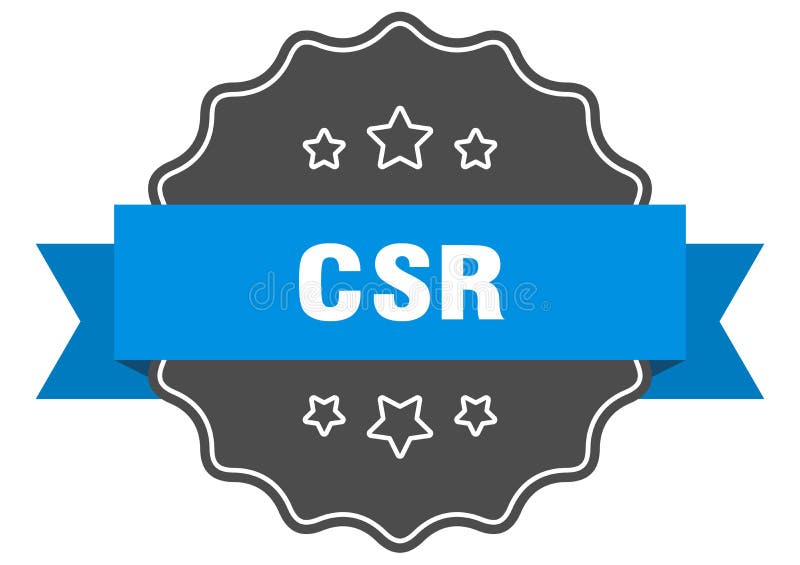 Csr Label. Csr Isolated Seal. Sticker. Sign Stock Vector - Illustration ...