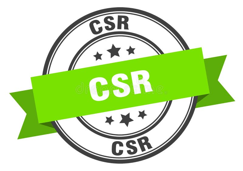 Csr Label. Csr Round Band Sign Stock Vector - Illustration of ...